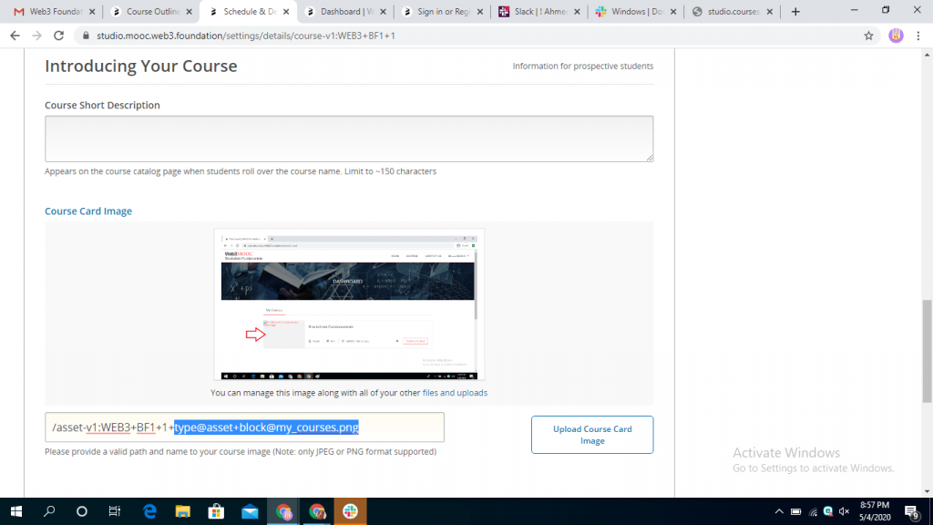 Setting the course card Image for your course – Knowledge Base