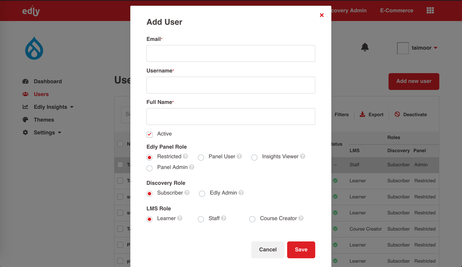 Edly Panel User Management – Knowledge Base
